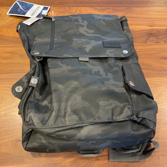 Duchamp | Bags | Nwt Duchamp Flapover Camo Backpack Charcoal | Poshmark